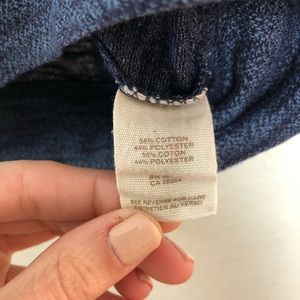 Free People | Tops | Free People Crew Neck Puff Shoulder Blue Top ...